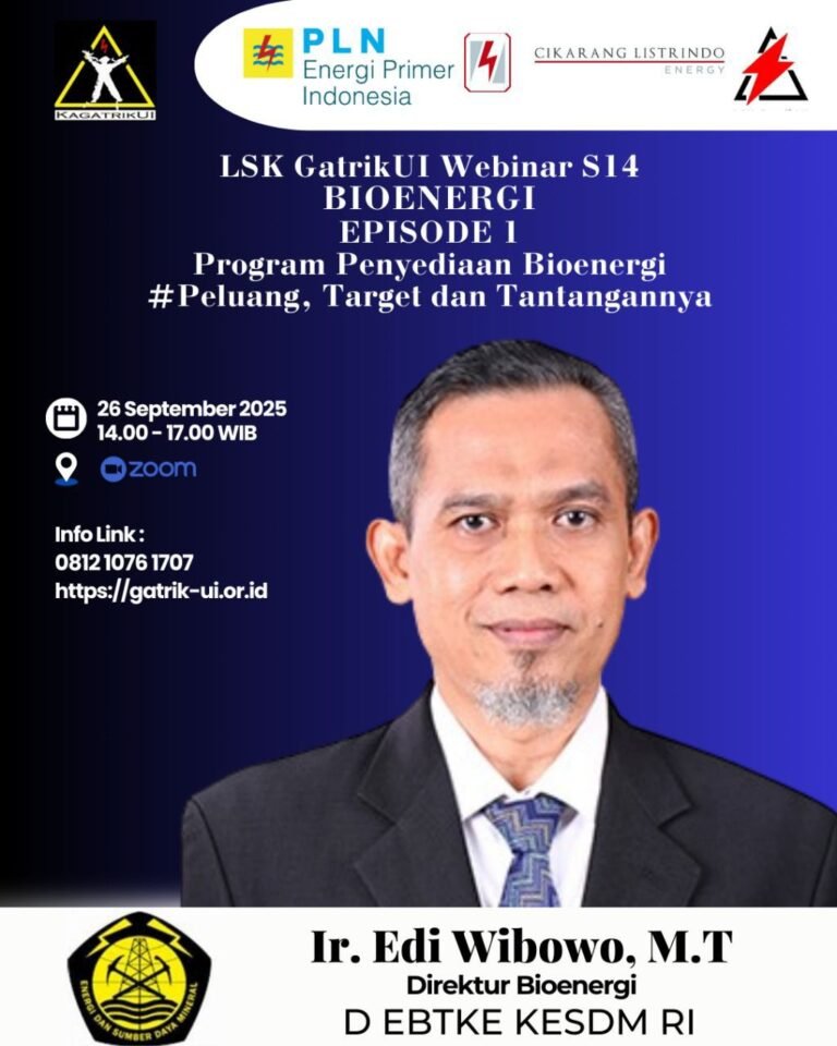 S14E1 | Program Penyediaan Bioenergi #Peluang, Target dan Tantangannya – Gatrik UI